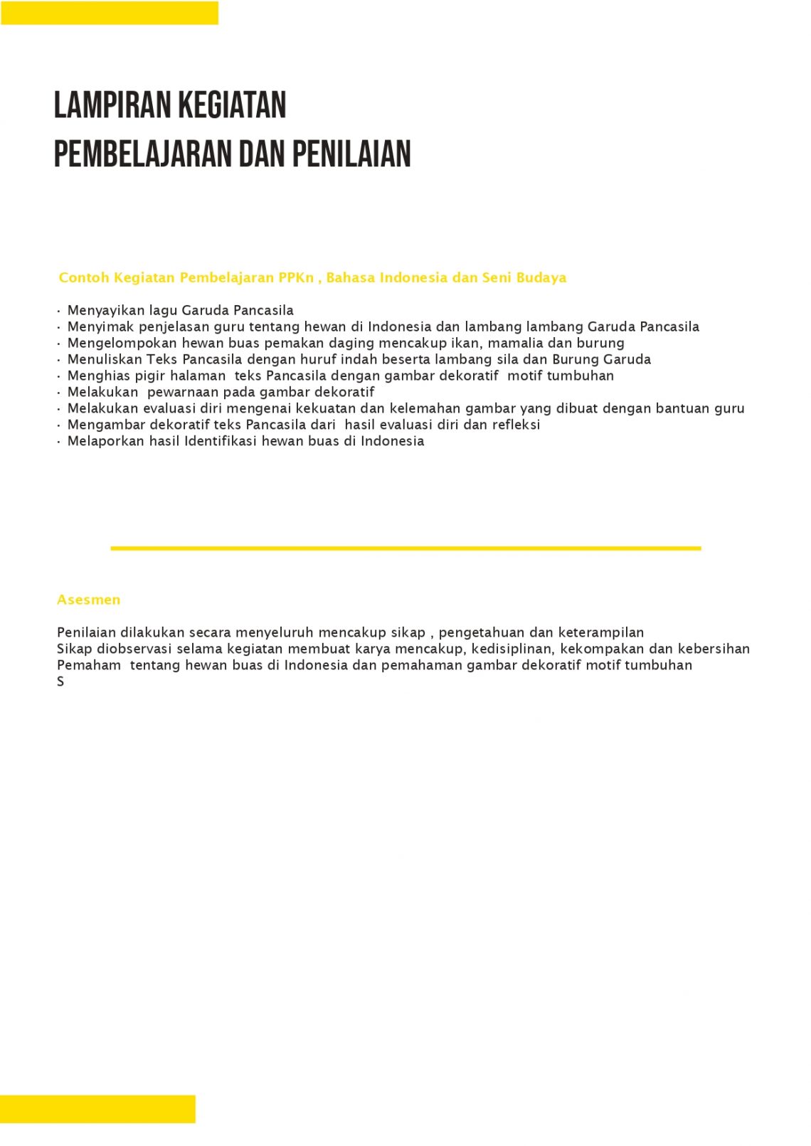 Contoh RPP SD 1 Lembar – idsch.id