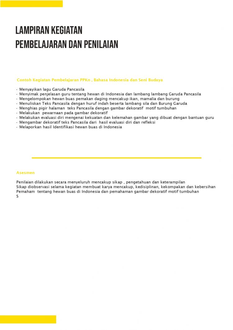 Contoh RPP SD 1 Lembar – idsch.id