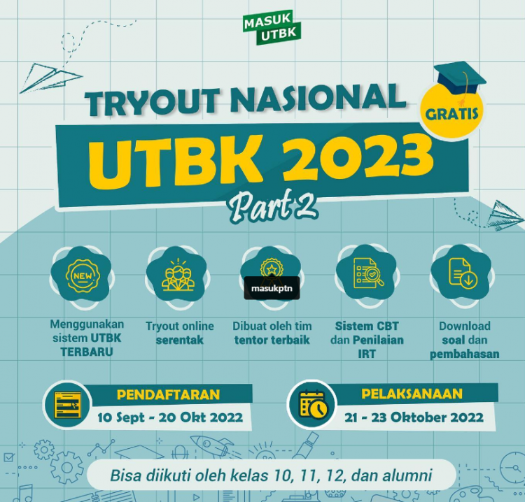 Cek Di sini TRYOUT NASIONAL UTBK 2023 GRATIS! – idsch.id